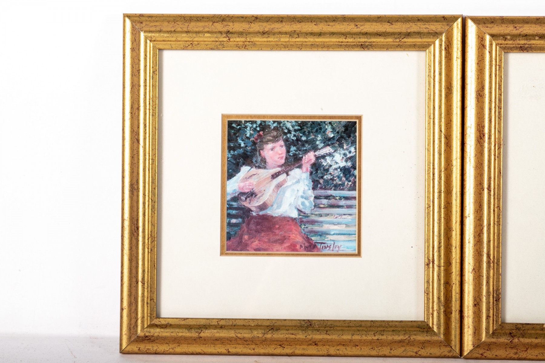 Myra Tinsley | B. 1936) Depicting Ladies In Gardens | MutualArt