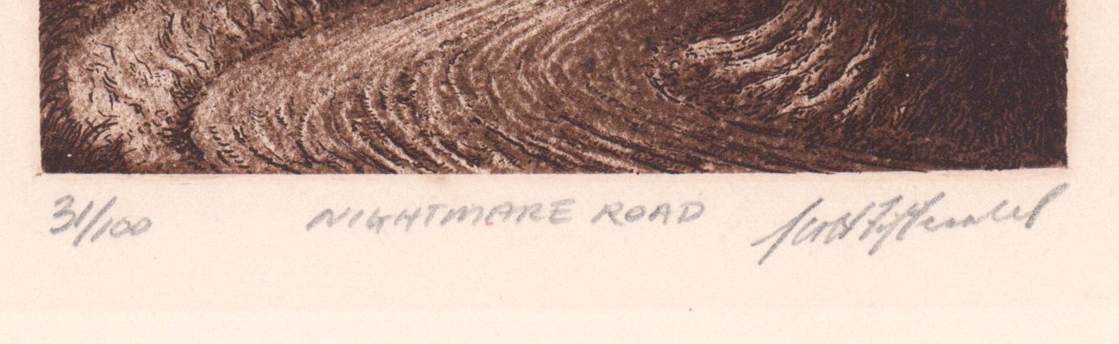 Scott Fitzgerald | Scott Fitzgerald Etching [Nightmare Road] (20th ...