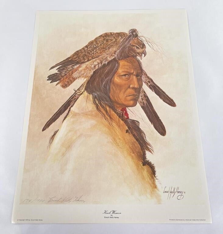 Enoch Kelly‏ Haney | Enoch Kelly Haney Hawk Warrior Print | MutualArt