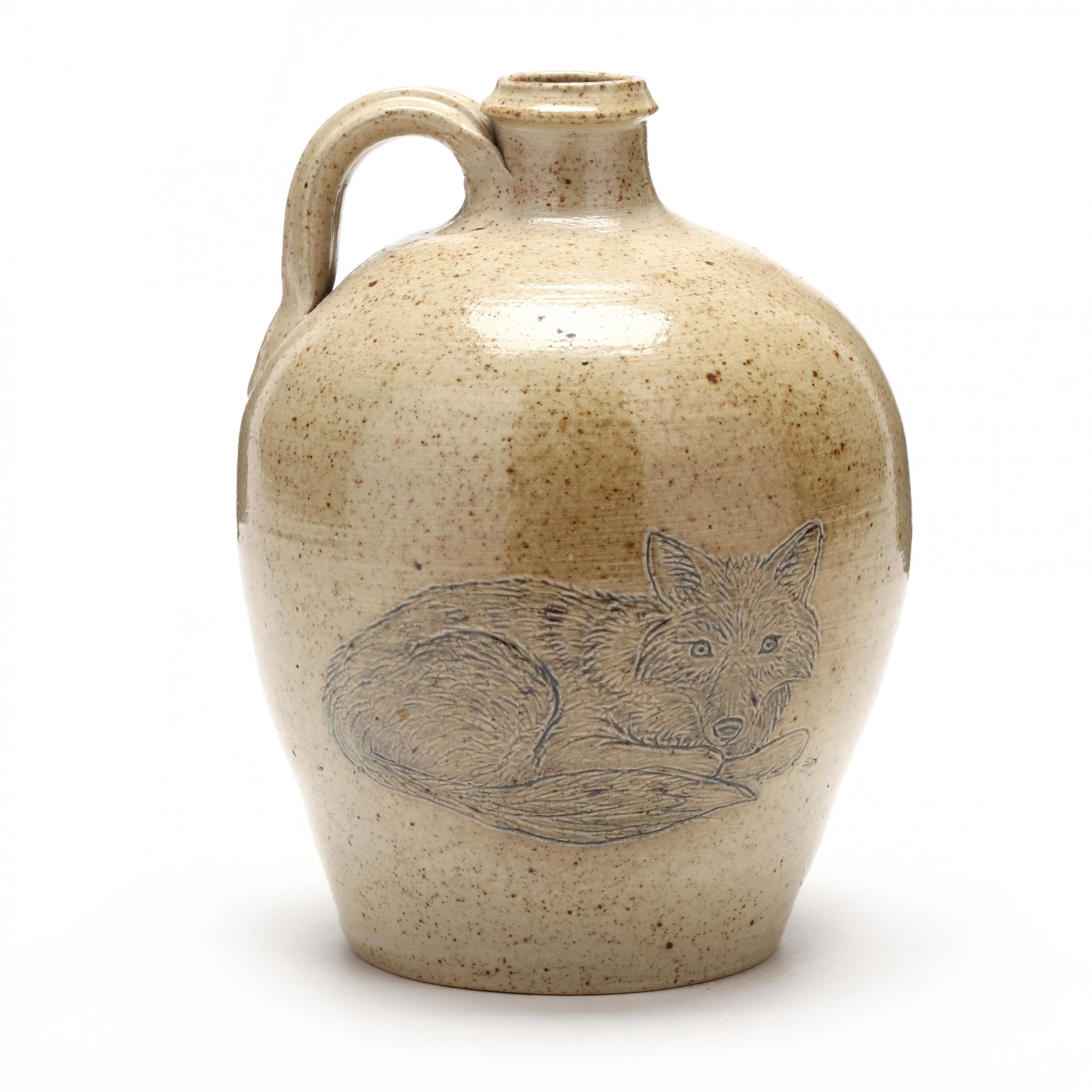 Charles Boyd Craven | Fox Decorated Jug | MutualArt