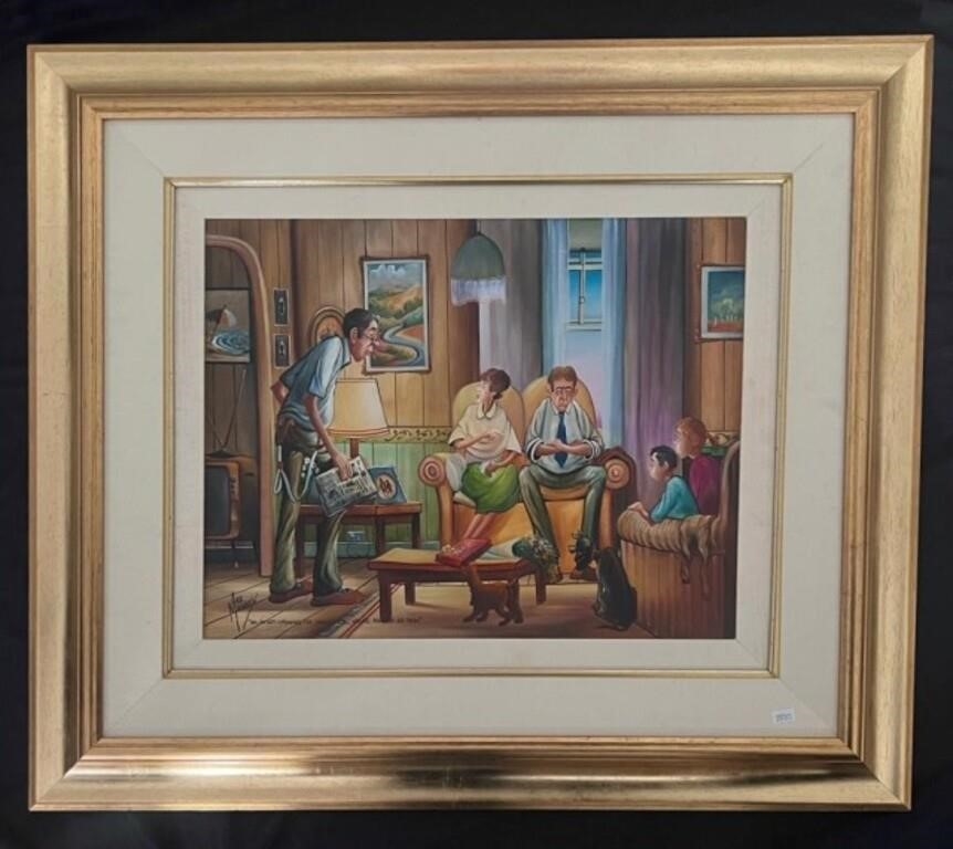 Max Mannix | Max Mannix (1939-) Interior scene | MutualArt