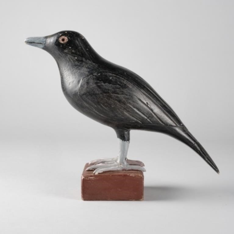 Wilfrid Richard | A life size crow carved by renowned folk artist ...