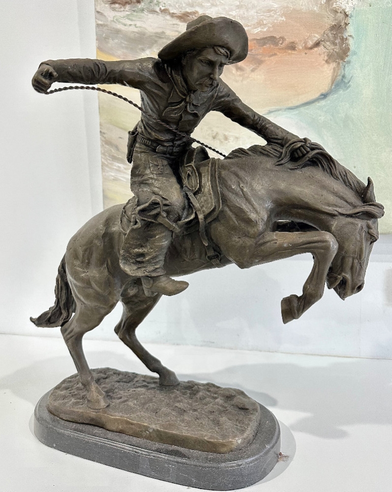 Frederic Remington | Bronco Buster | MutualArt