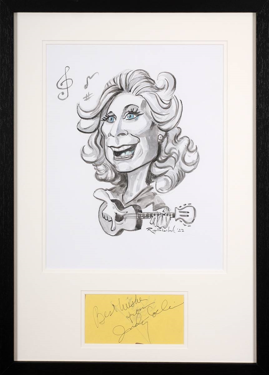 Ray Sherlock | Judy Collins caricature | MutualArt