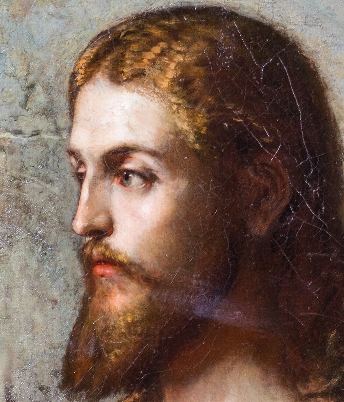 Pre-Raphaelite School | JESUS & ST THOMAS OIL PAINTING (19th Century ...