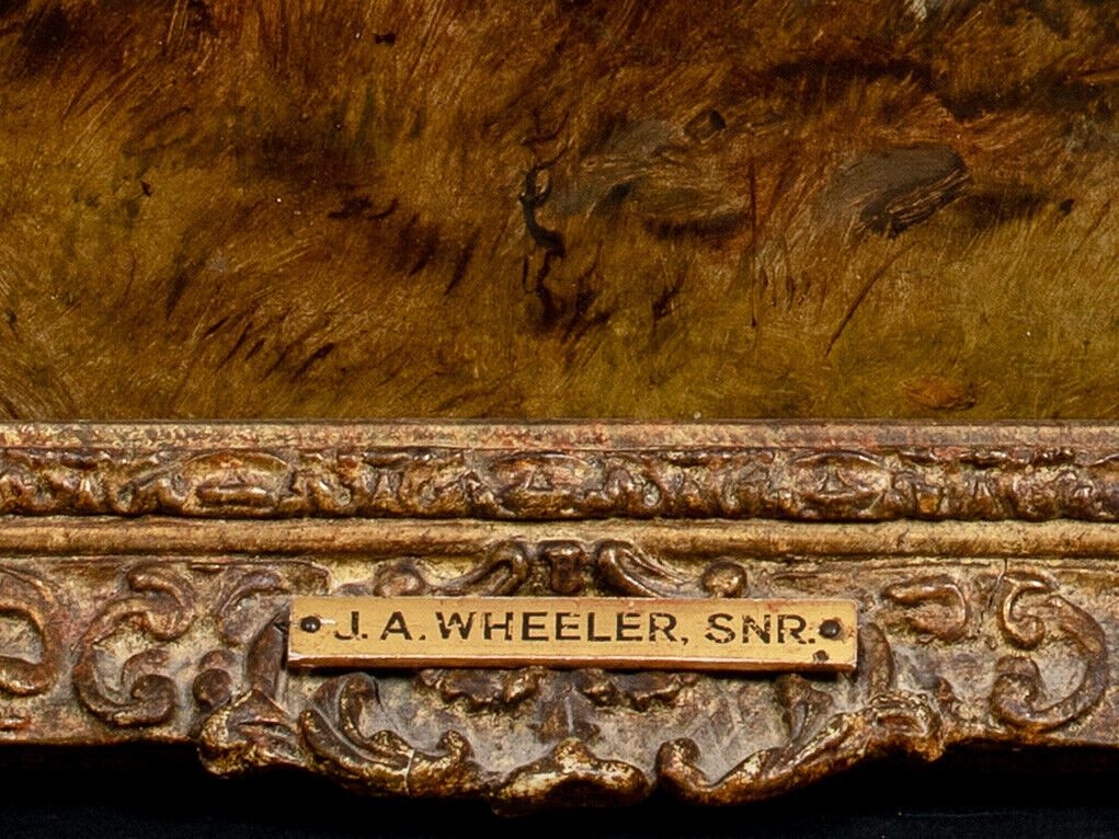 John Alfred Wheeler | FOX HUNTING LANDSCAPE OIL PAINTING (19th Century ...