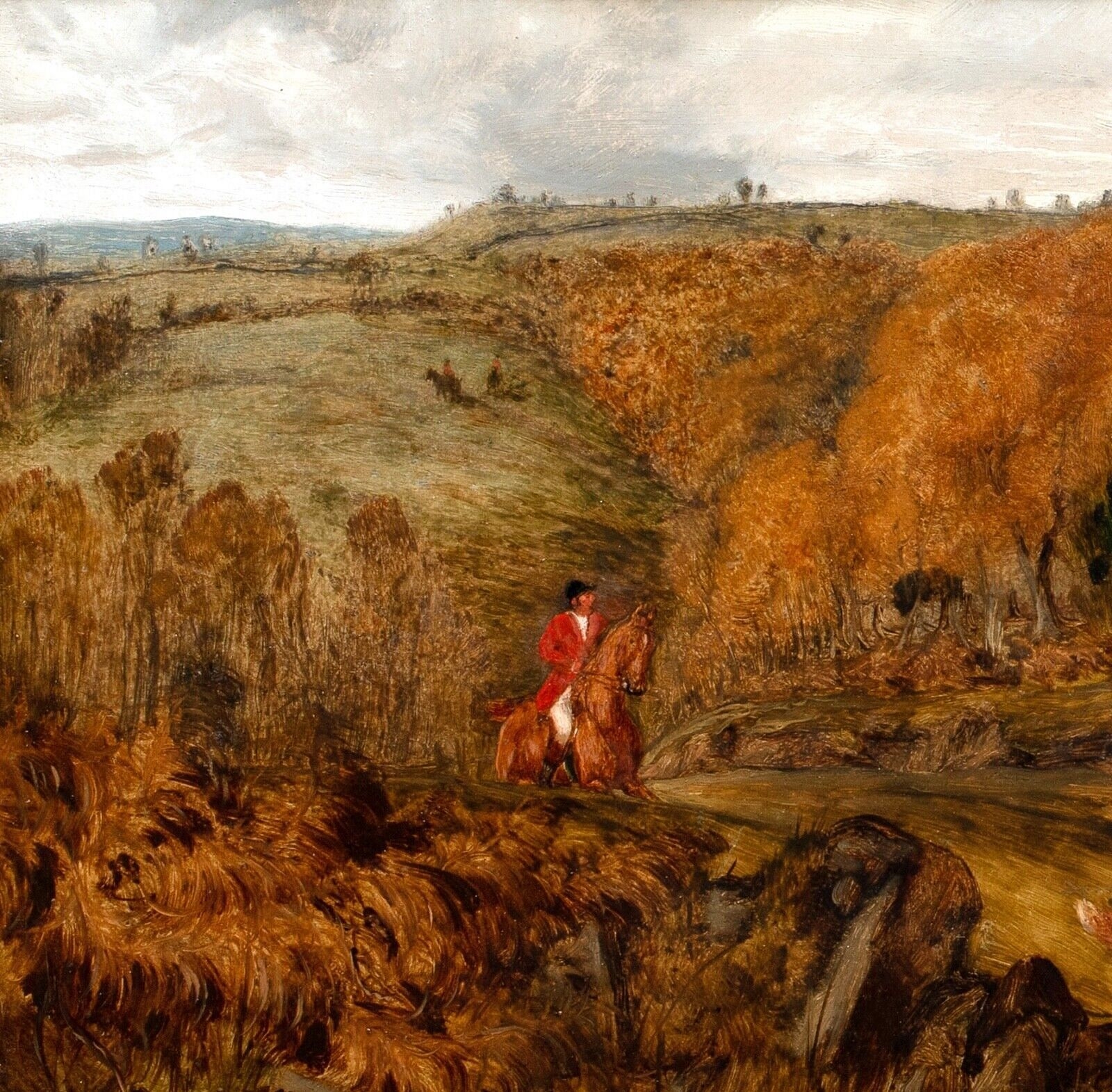 John Alfred Wheeler | FOX HUNTING LANDSCAPE OIL PAINTING (19th Century ...