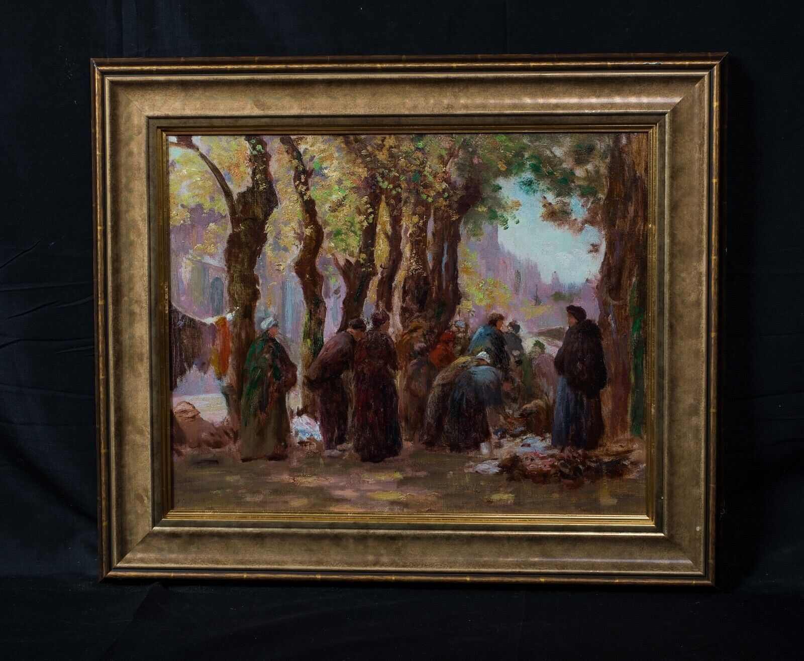 James Christie Prowett | MARKET STREET SCENE OIL PAINTING (19th Century ...