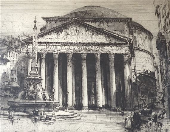 Hedley Fitton | 'The Pantheon in Rome' | MutualArt