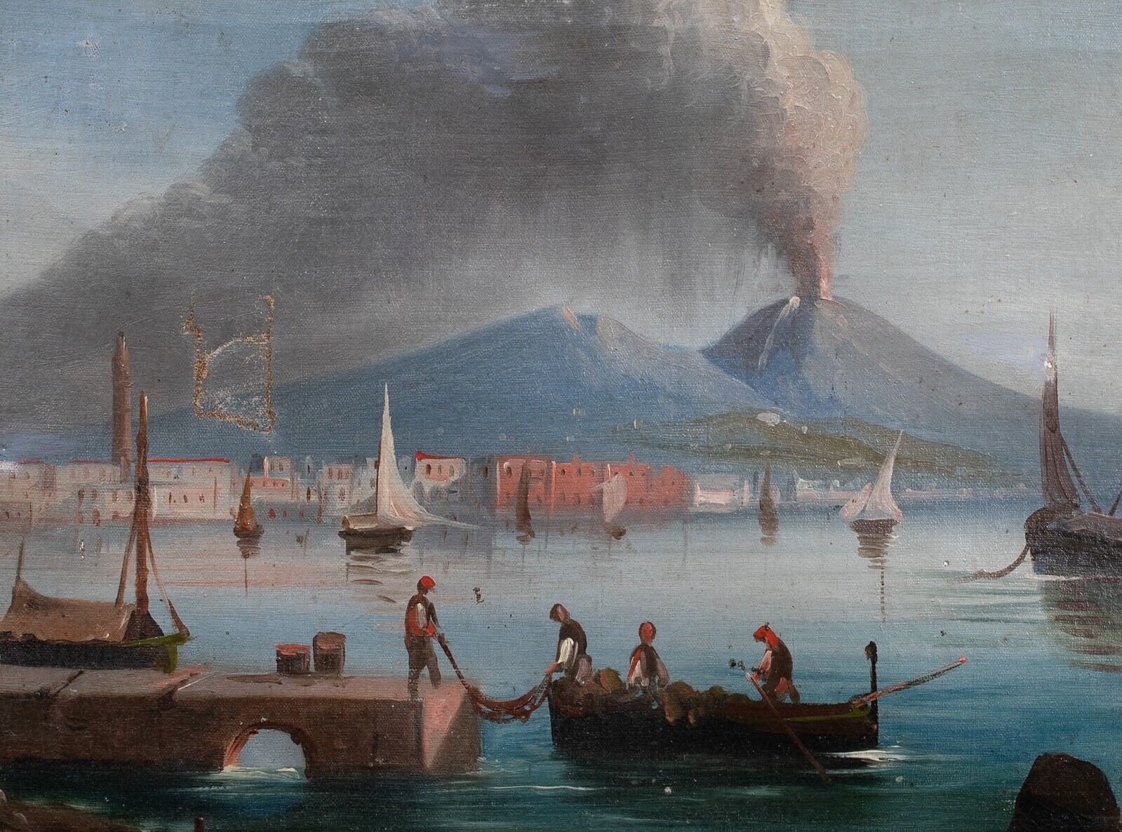 Neapolitan School, 19th Century | MOUNT VESUVIUS FROM THE BAY OF NAPLES ...