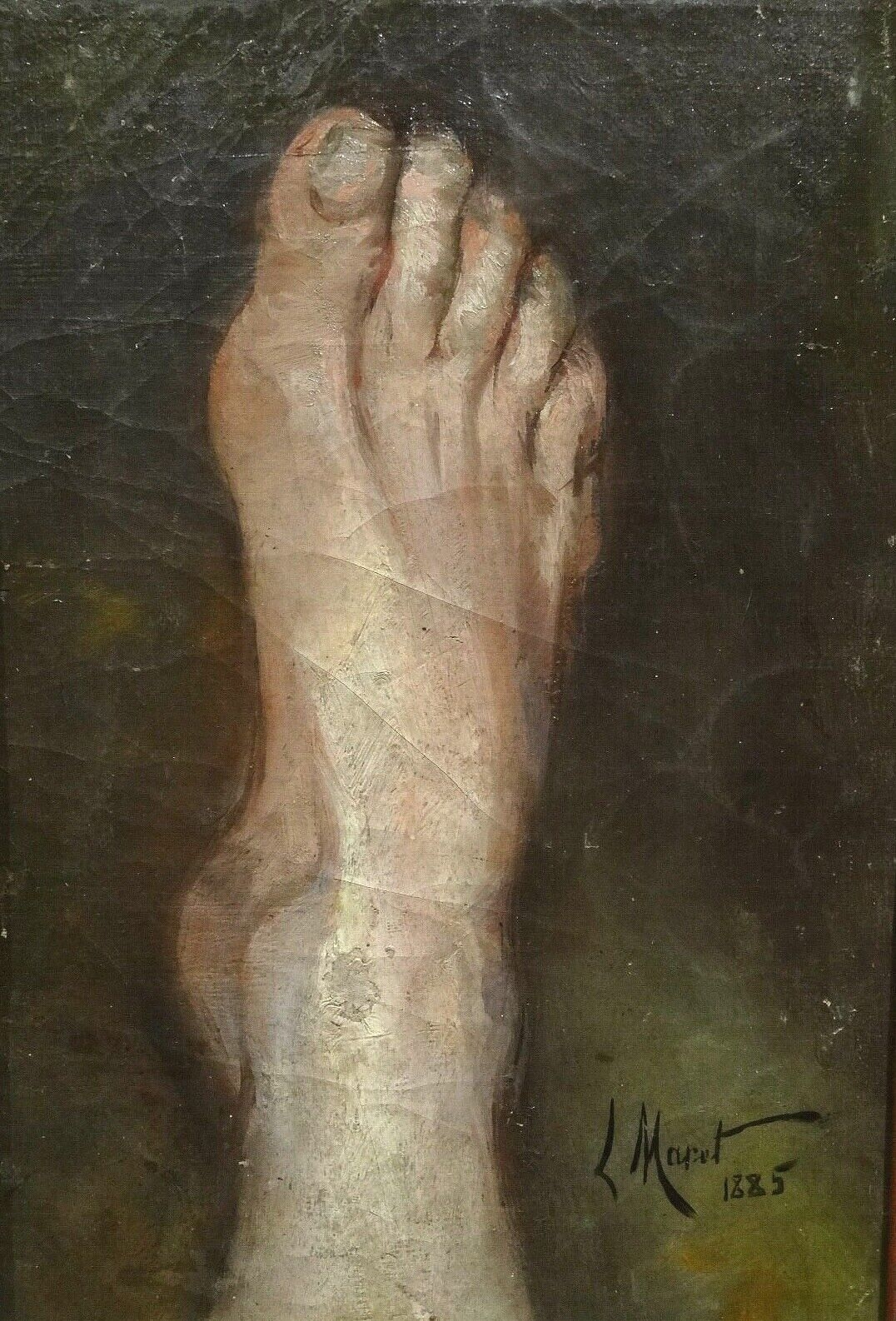 French School, 19th Century | STUDY OF A HUMAN FOOT OIL PAINTING (19th ...