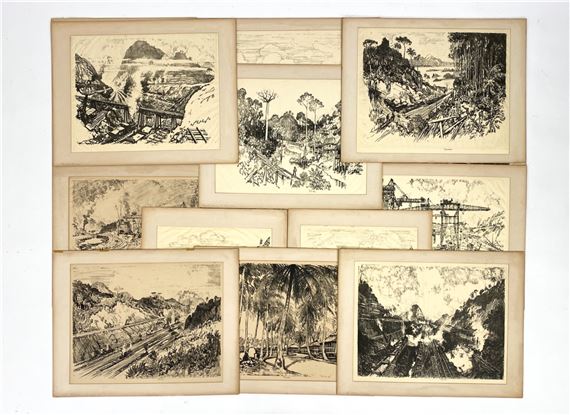 Joseph Pennell | large-scale lithographs of Panama and the Panama Canal ...