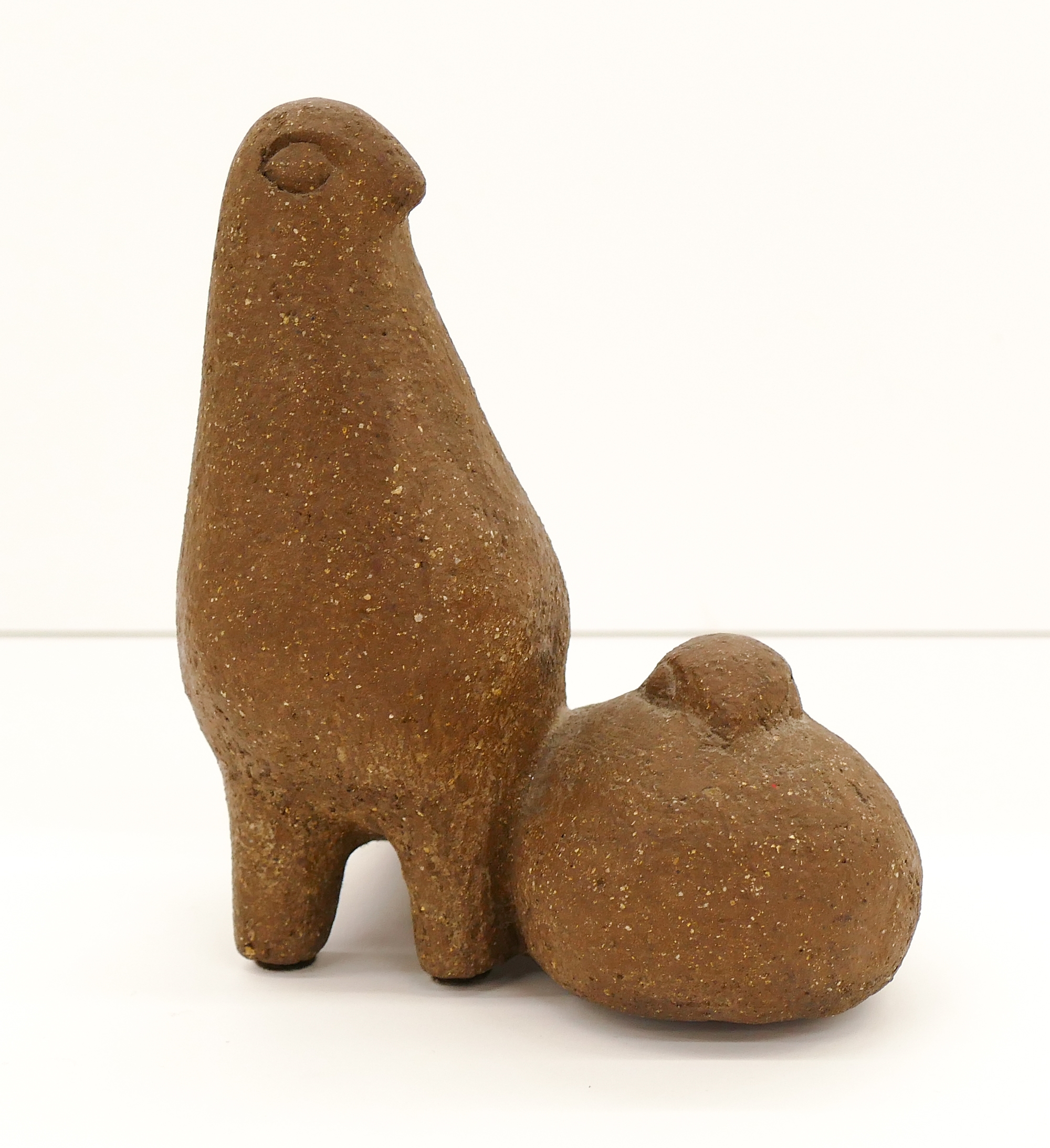 Ebba Rapp | Ebba Rapp Stoneware Birds Sculpture 6''x5.5'' | MutualArt