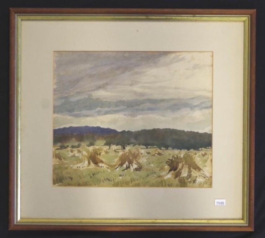 Robert Richmond Campbell | Robert Campbell (1902 - 1972) 'Wheatfields ...