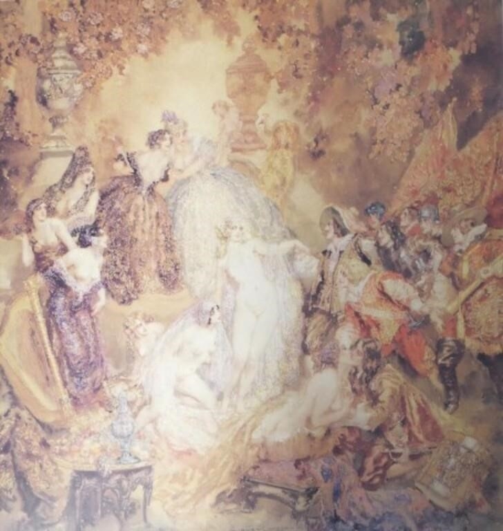 Norman Lindsay | Norman Lindsay (1879-1969) 'Where War Ends' | MutualArt