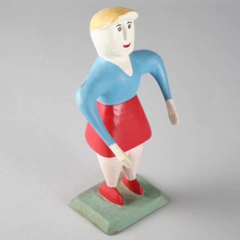 Charlie Tanner | WOMAN CARVING BY CHARLIE TANNER (1979) | MutualArt