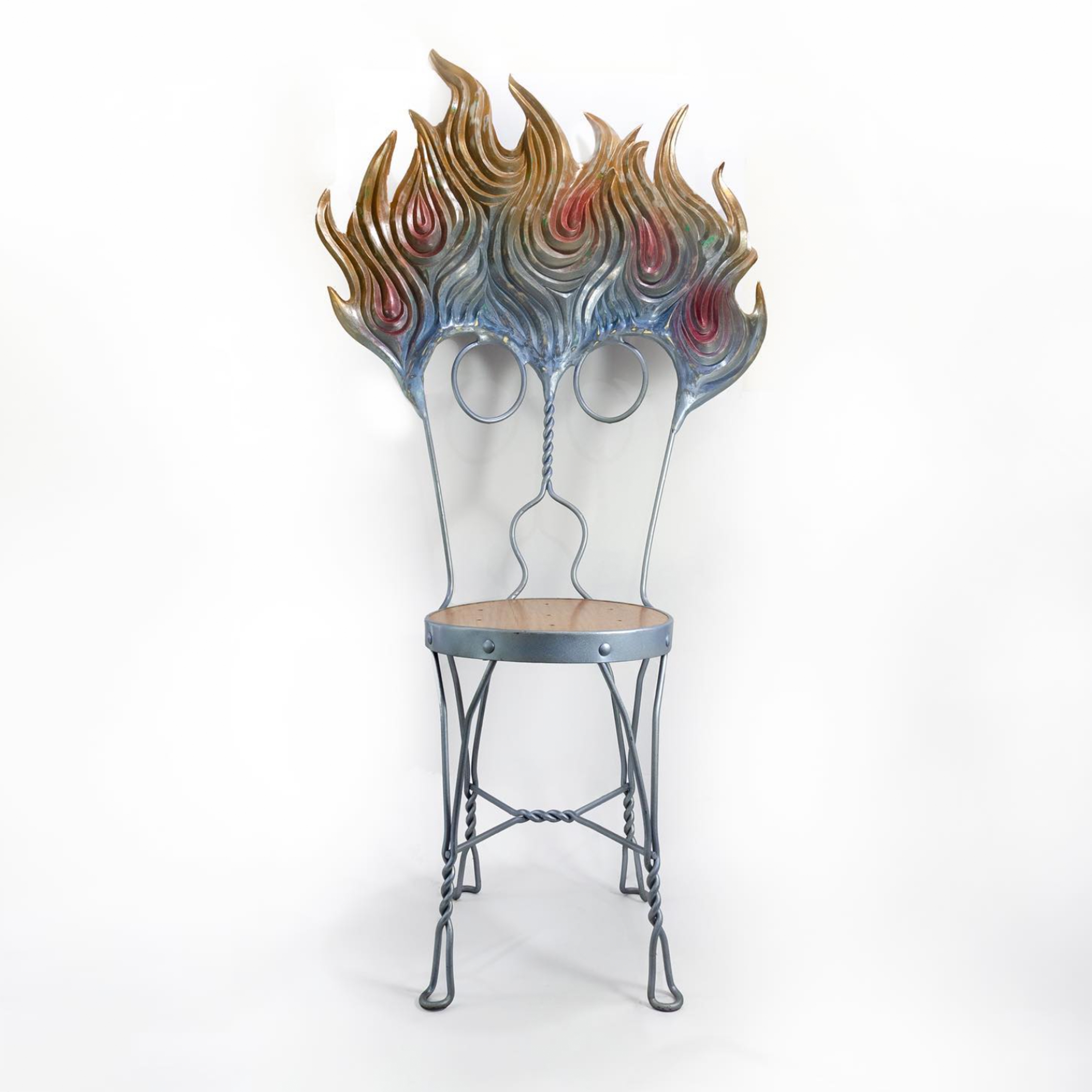 Leeroy New | Flaming Chair | MutualArt