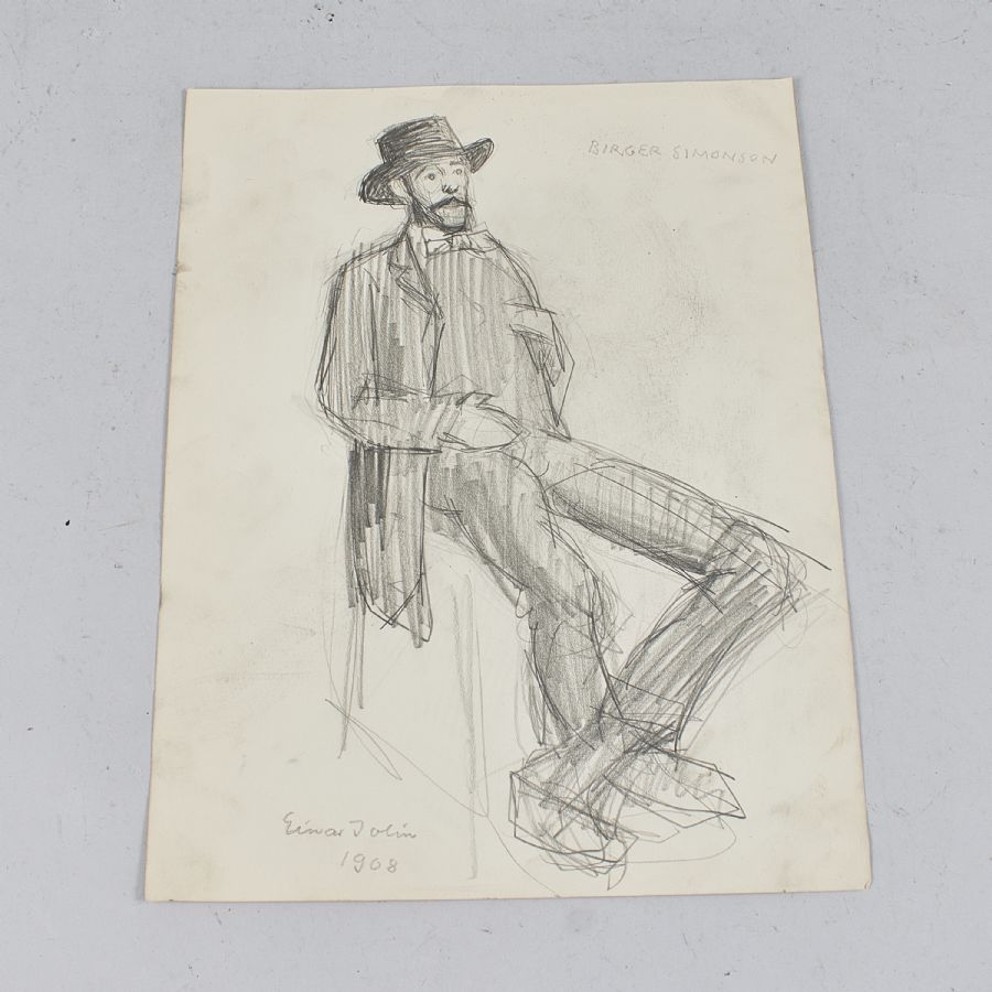 Einar Jolin | Sweden. Bild på båda sidor (1908) | MutualArt