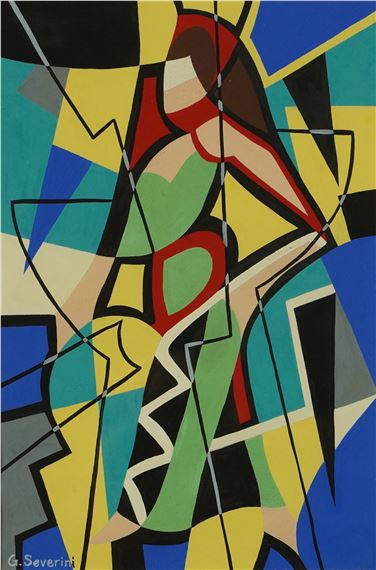 Gino Severini | Portrait of Paul Fort (1913 - 1914) | MutualArt