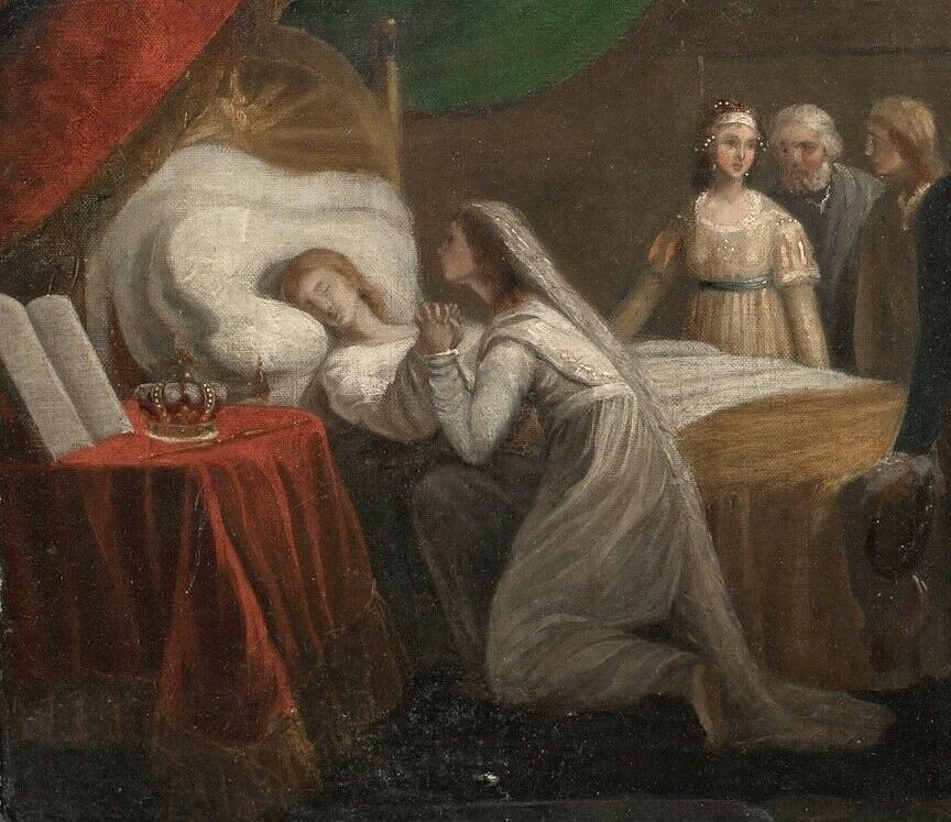 European School, 19th Century | DEATH OF A YOUNG KING DEATHBED SCENE ...