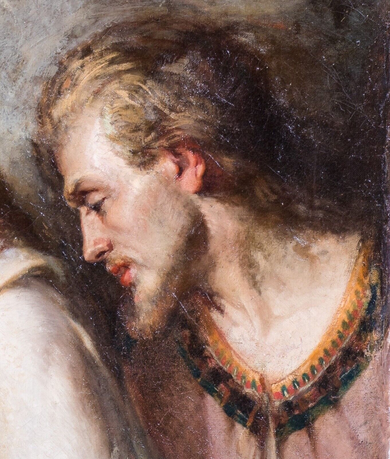 Pre-Raphaelite School | JESUS & ST THOMAS OIL PAINTING (19th Century ...