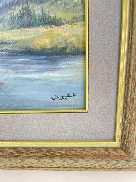 Pat McAllister | Pat McAllister Indian Oil on Canvas Painting | MutualArt