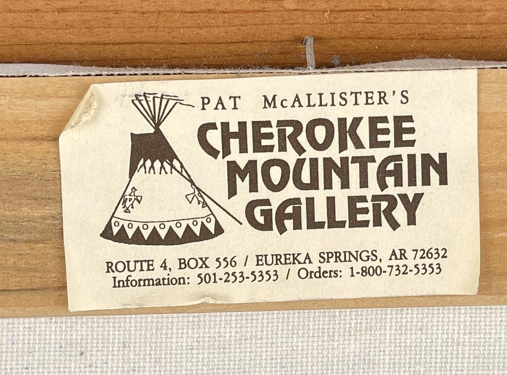 Pat McAllister | Pat McAllister Indian Oil on Canvas Painting | MutualArt