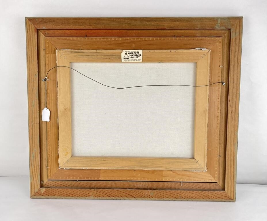 Pat McAllister | Pat McAllister Indian Oil on Canvas Painting | MutualArt