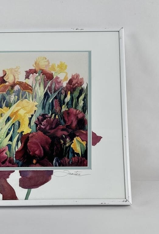Lori Quarton | Lori Quarton Watercolor Painting Iris | MutualArt