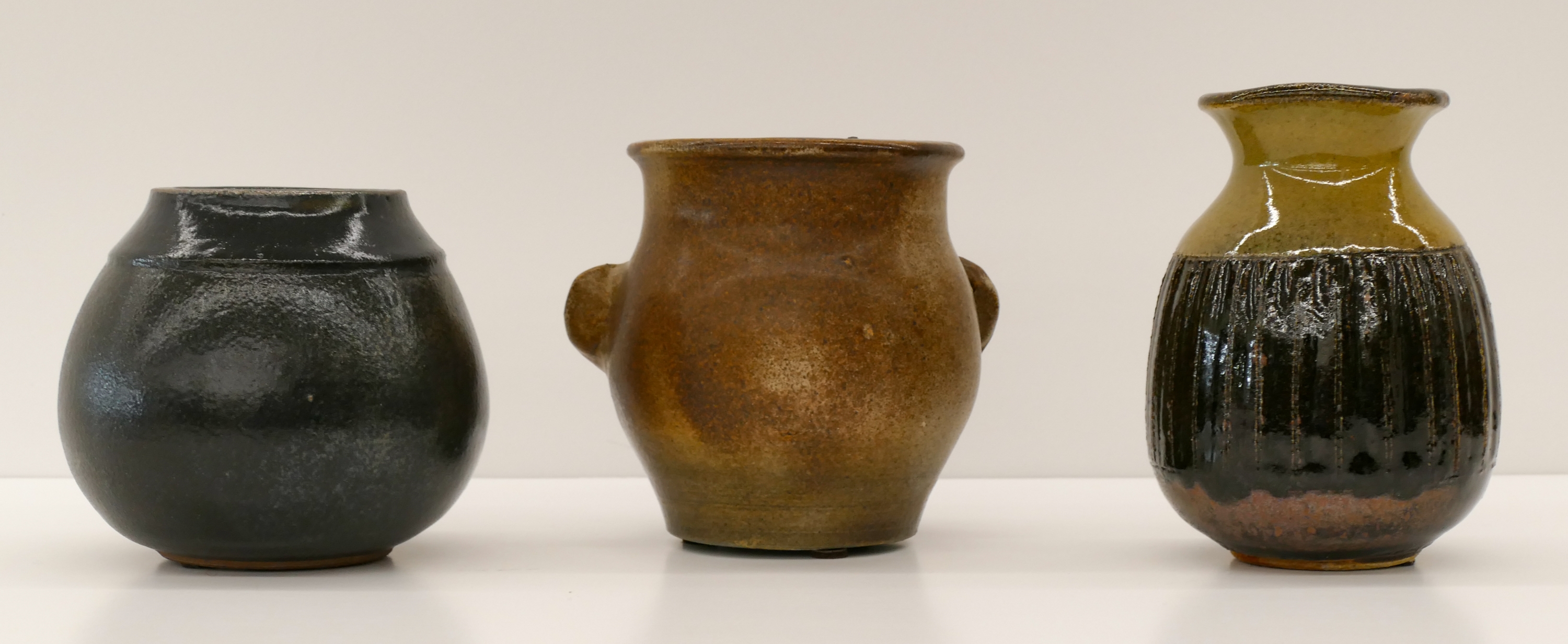 Ken Shores | Box 3pc Ken Shores Studio Pottery Small Vases | MutualArt