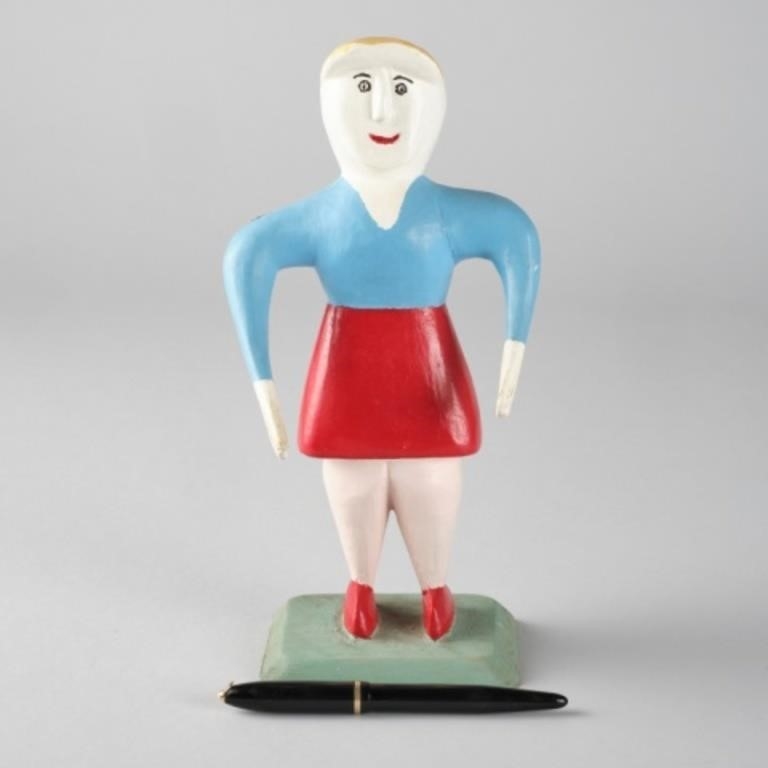 Charlie Tanner | WOMAN CARVING BY CHARLIE TANNER (1979) | MutualArt