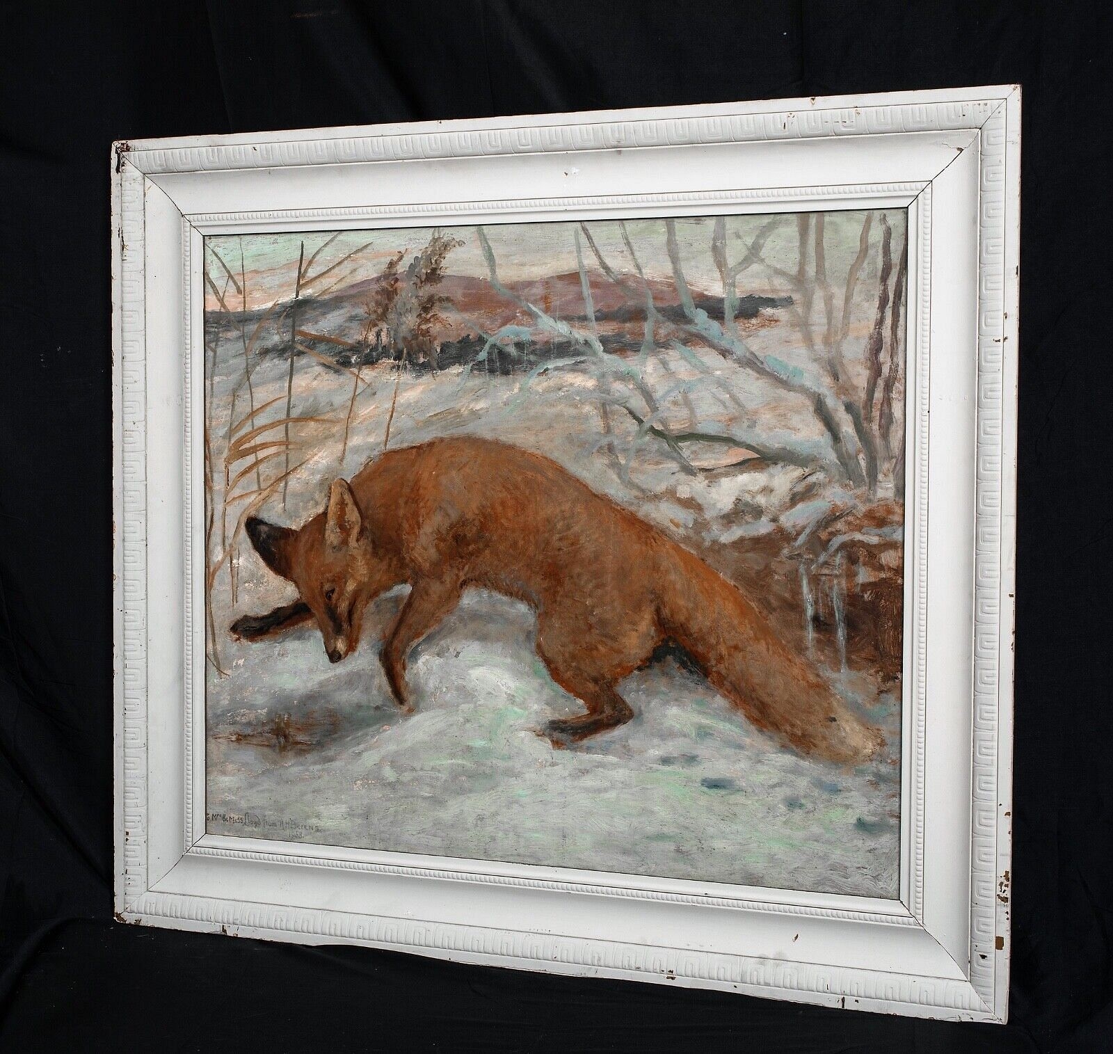 A. H. Berens | THE WINTER FOX OIL PAINTING (Mid 20th Century) | MutualArt