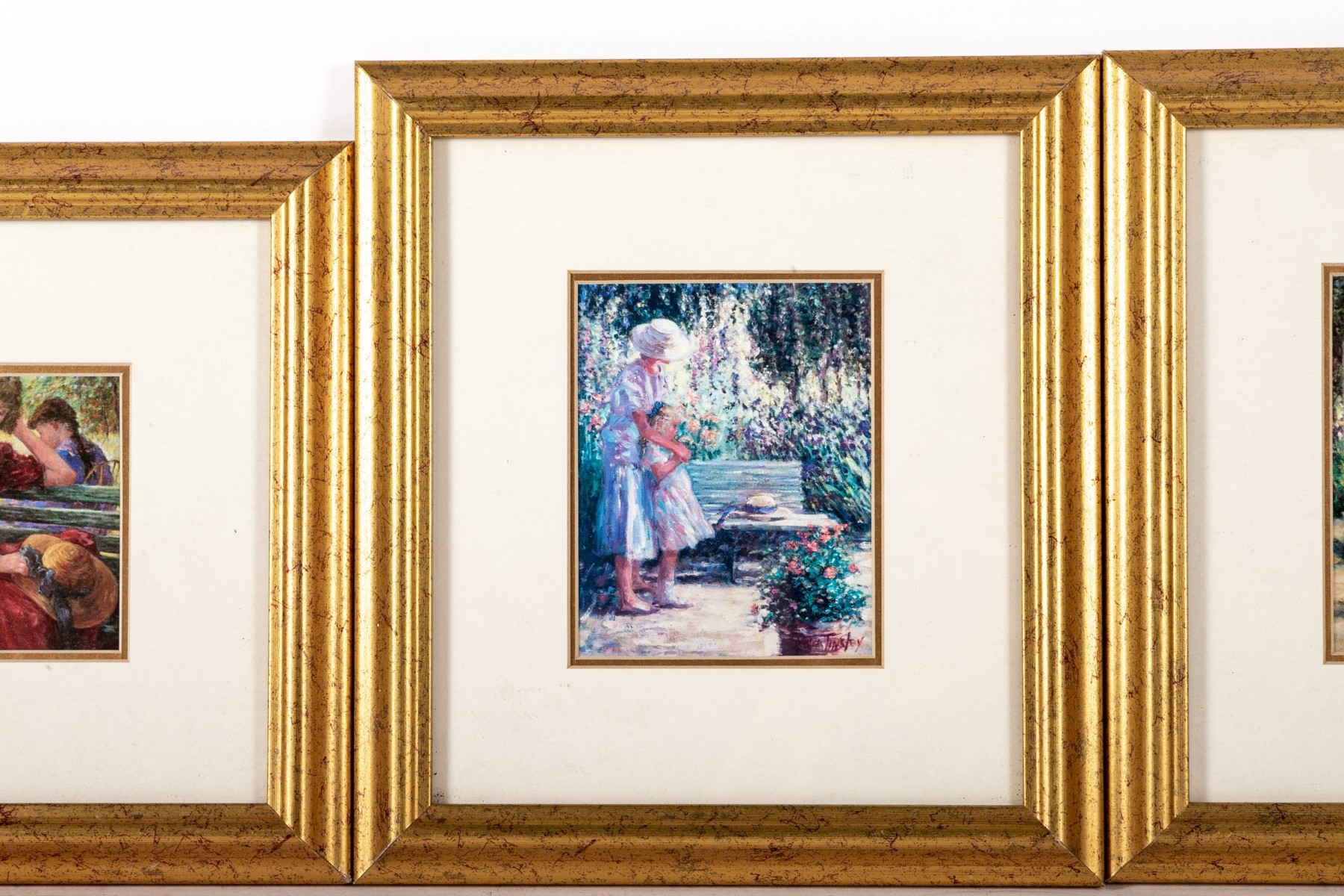 Myra Tinsley | B. 1936) Depicting Ladies In Gardens | MutualArt