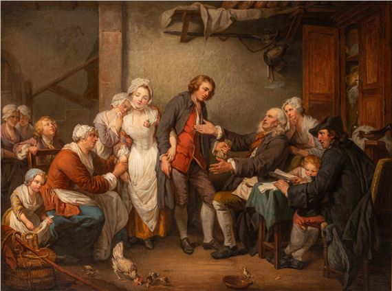 Jean-Baptiste Greuze | L'Accordée De Village (1761) | MutualArt