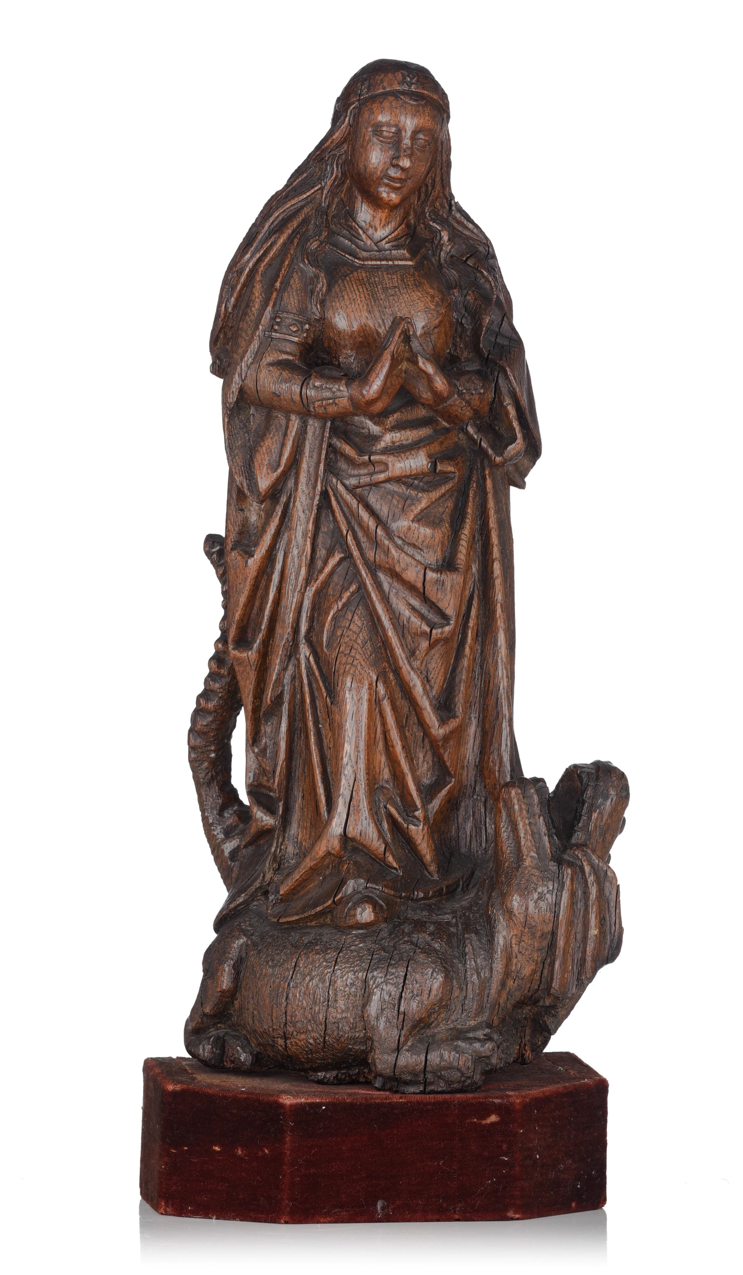 Netherlandish School, 16th Century | Fine Oak Sculpture Of Saint ...