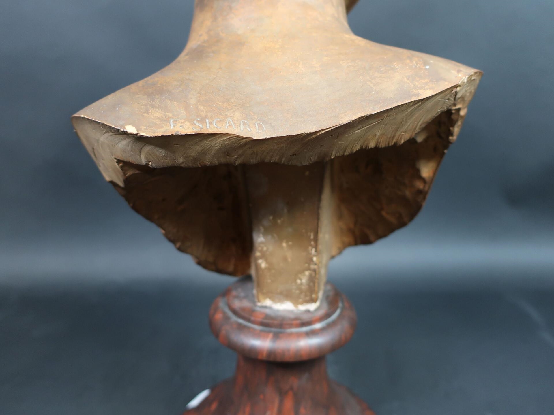 François Léon Sicard | François-Léon (1862-1934) : Buste de jeune femme ...