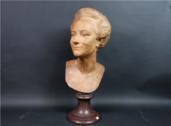 François Léon Sicard | François-Léon (1862-1934) : Buste de jeune femme ...