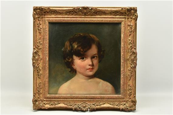 Margaret Carpenter | A 19TH CENTURY HEAD AND SHOULDERS PORTRAIT OF A YOUNG CHILD, no visible ...