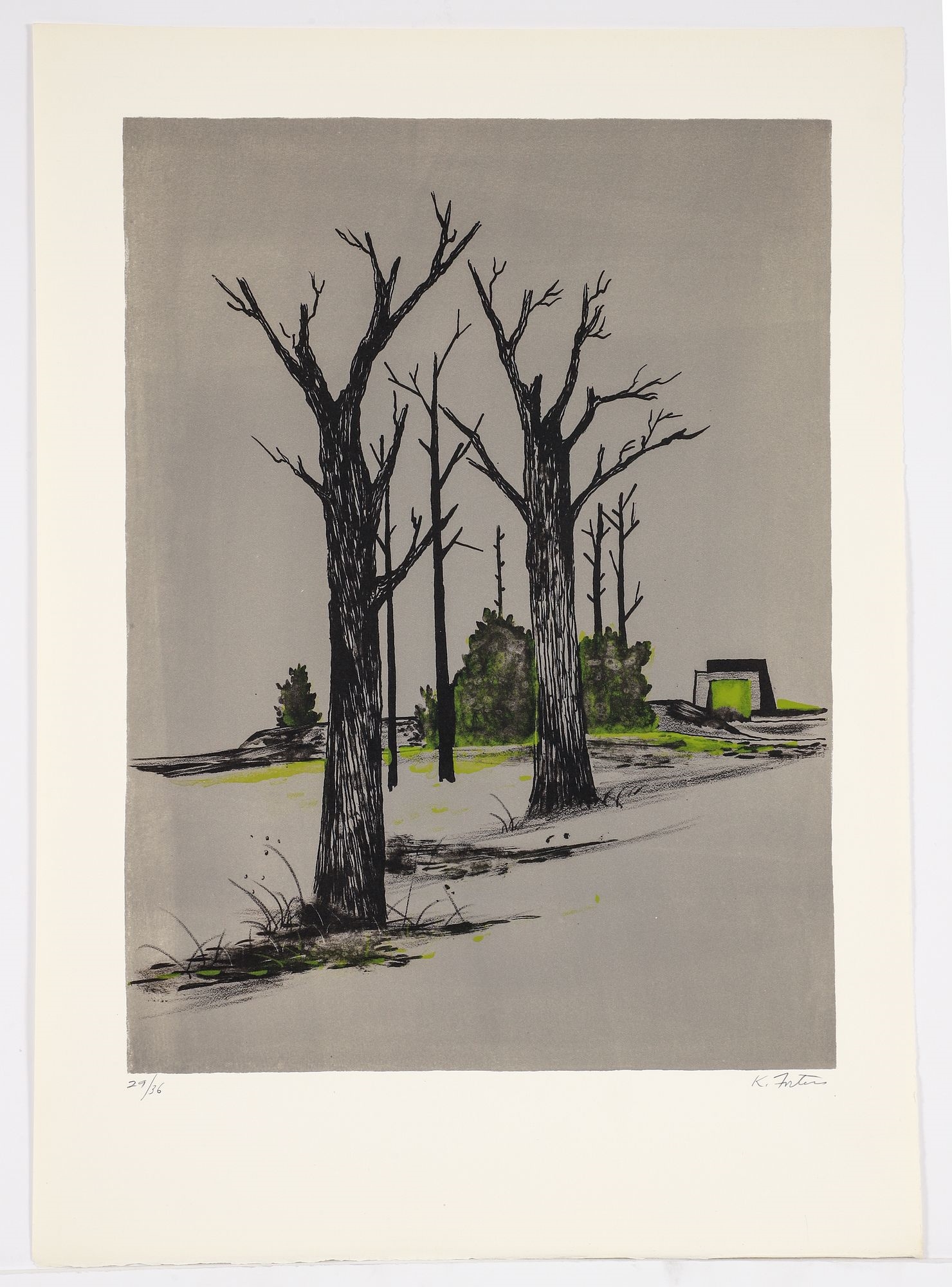 Karl Eugene Fortess | Trees Portfolio (1966) | MutualArt