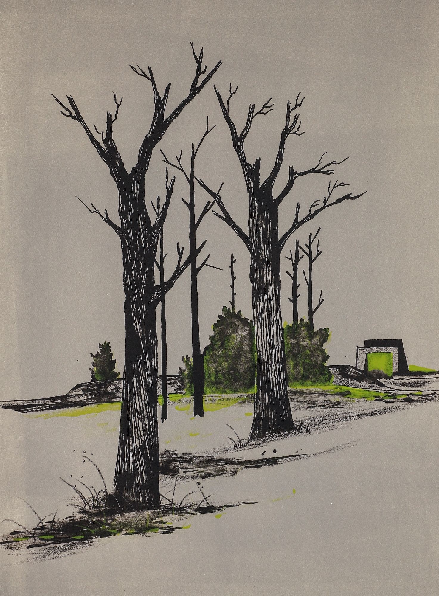 Karl Eugene Fortess | Trees Portfolio (1966) | MutualArt