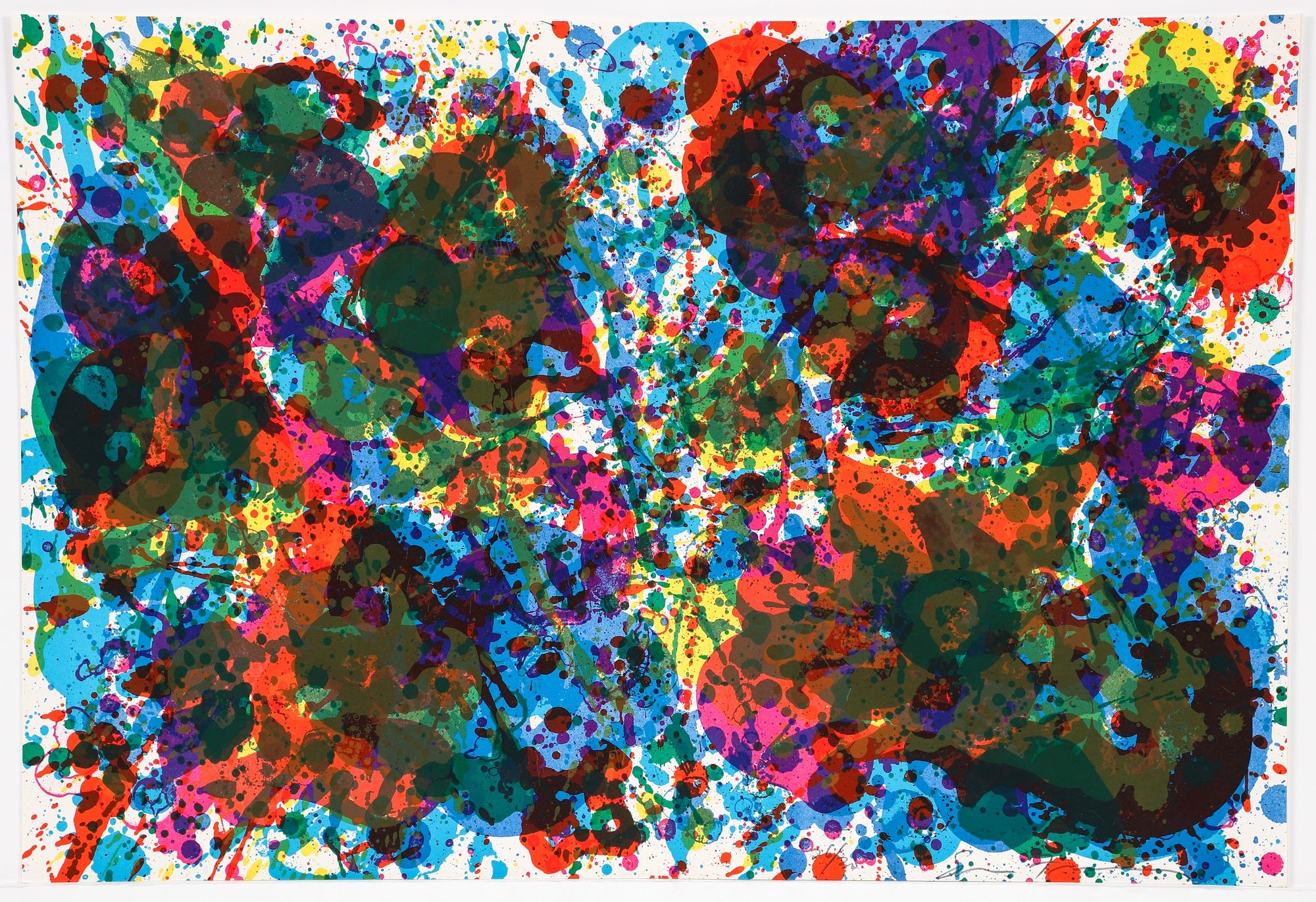 Sam Francis | Untitled Abstract for Fresh Air School Exhibit (1972 ...