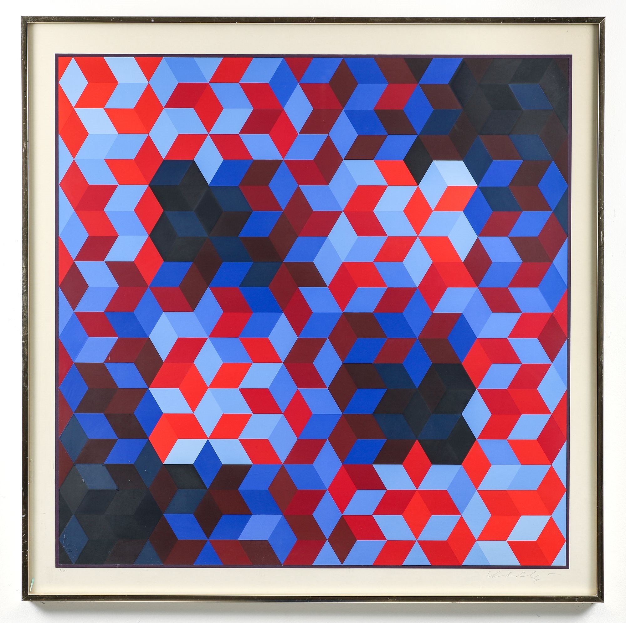 Victor Vasarely | MEH 1 from Homage to the Hexagon (1969) | MutualArt