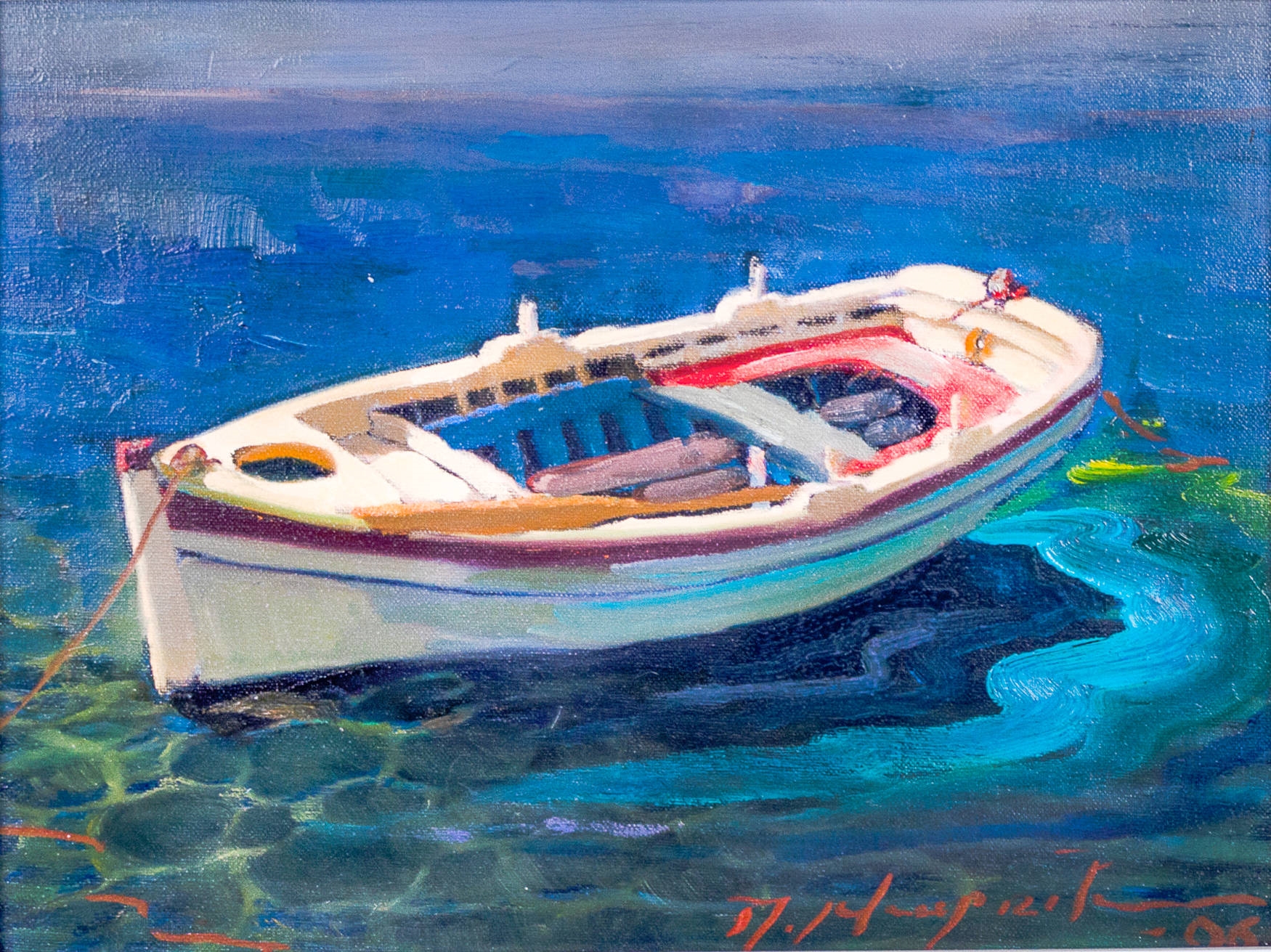 Takis Moraitis | Greek fishing boat | MutualArt