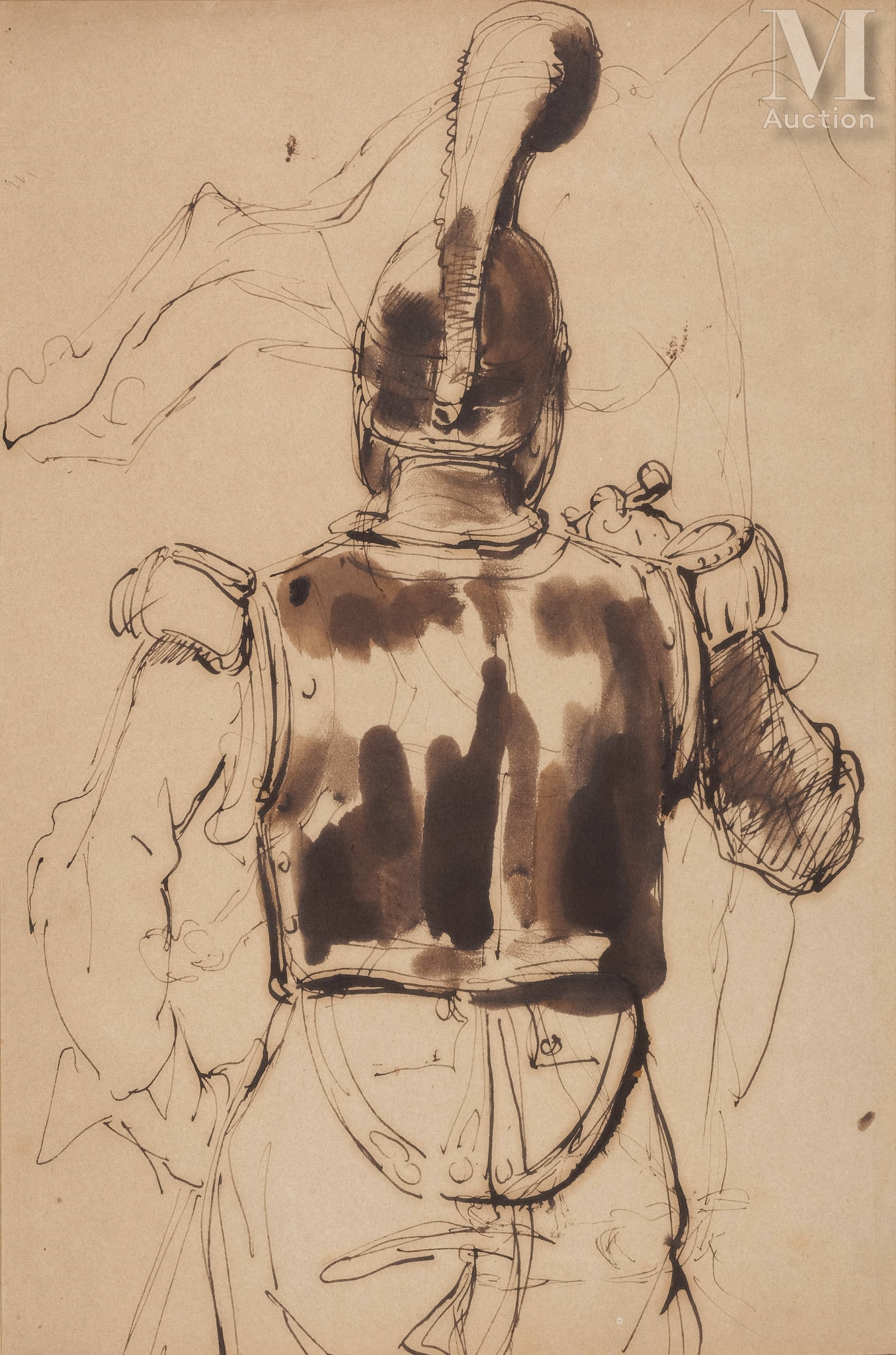 Nicolas-Toussaint Charlet | Soldat vu de dos | MutualArt