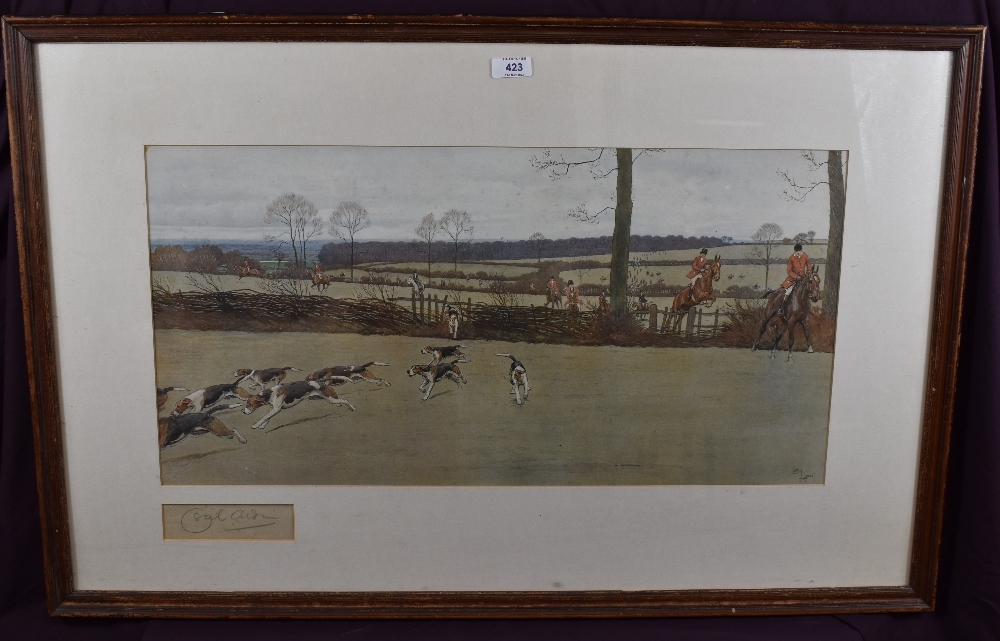 Cecil Aldin | fox hunting scene print | MutualArt