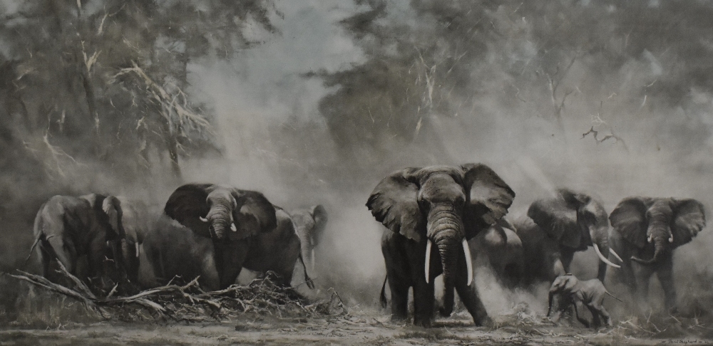 David Shepherd | Elephants at Amboseli | MutualArt