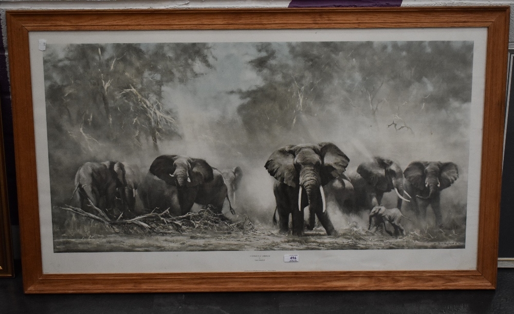David Shepherd | Elephants at Amboseli | MutualArt