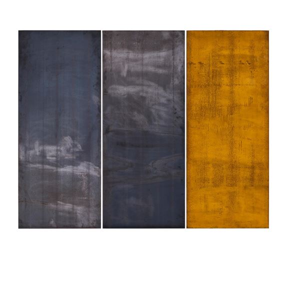 Richard Nonas | Untitled Steel Drawings, Paint On Steel (Installation ...