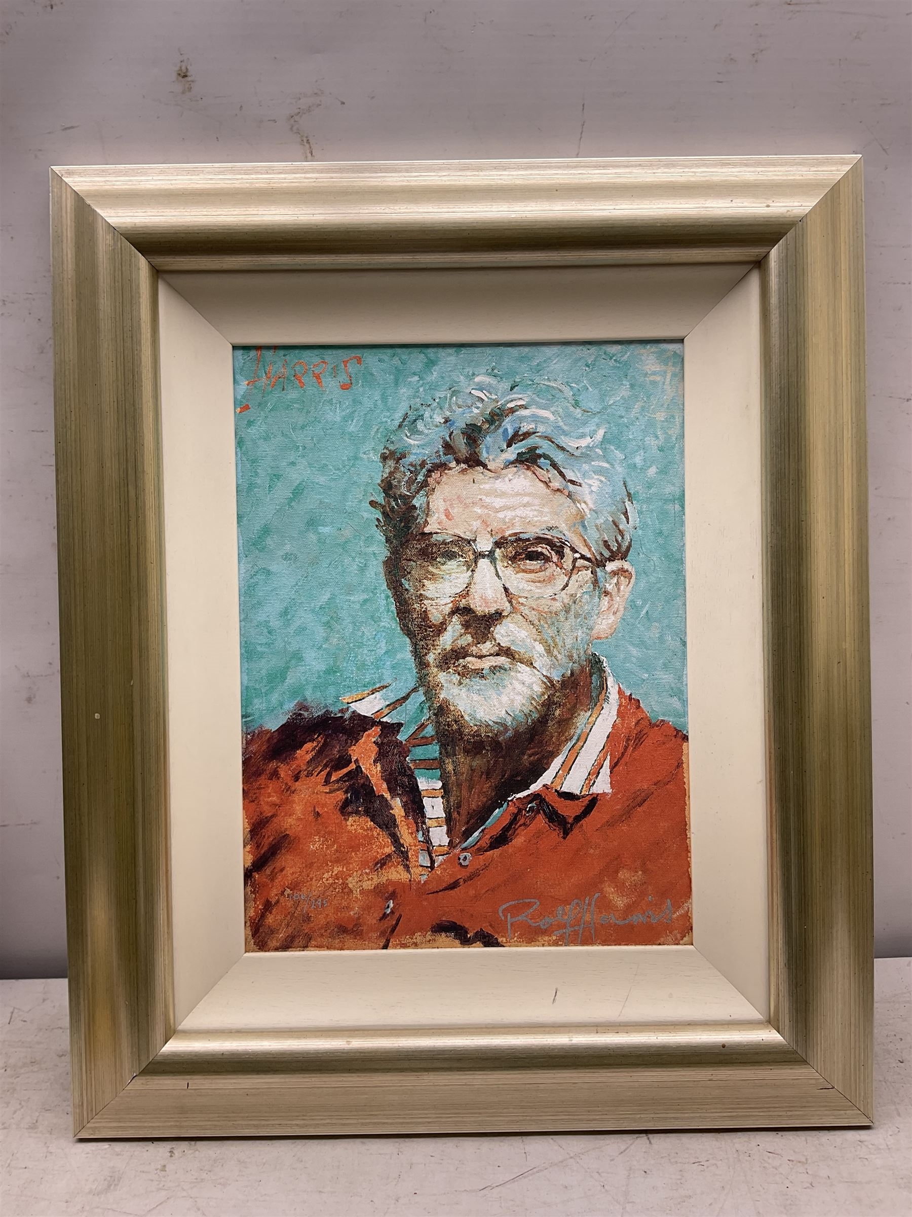 Rolf Harris | Self Portrait in Striped Shirt | MutualArt