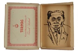 Ottone Rosai | Portrait (on inside of Turmac cigarette box), 1958 (1895 ...